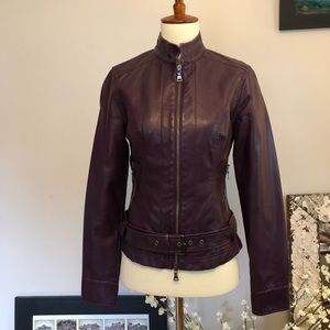 Express | Jackets & Coats | Plum Faux Leather Jacket | Poshmark